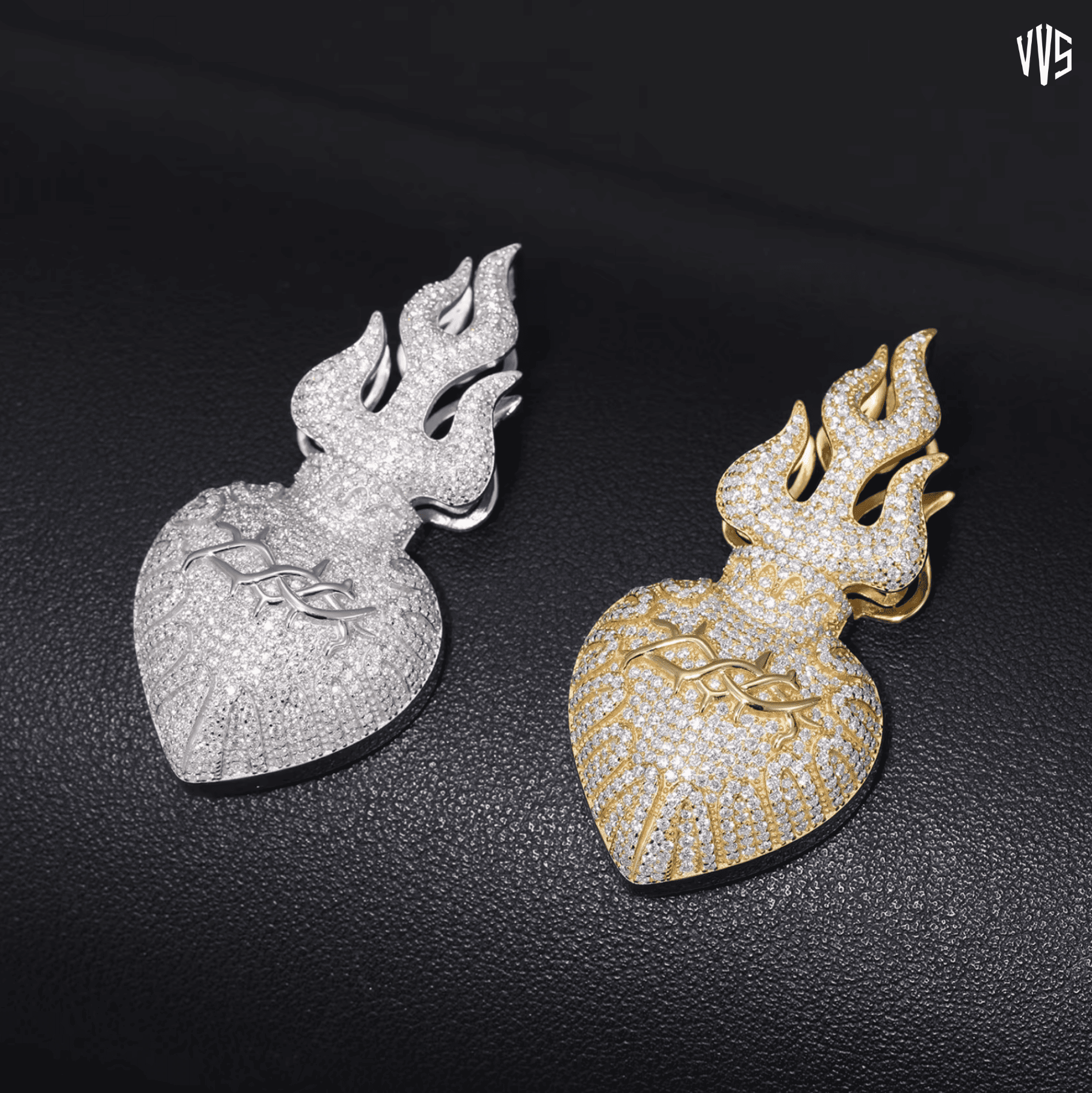 Heart Pendant 925 Silver (Pass Diamond) – VVS CULTURE