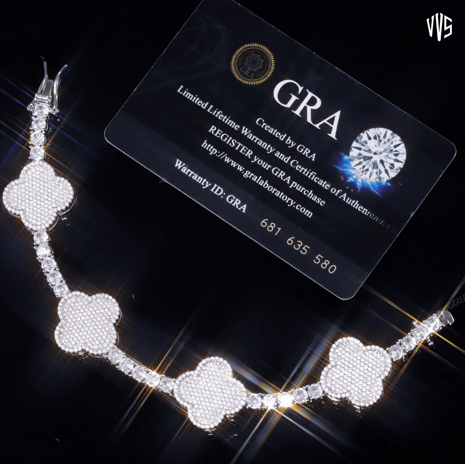 Iced Out Tennis Bracelet 925 Silver 3mm (Pass Diamond) – VVS CULTURE